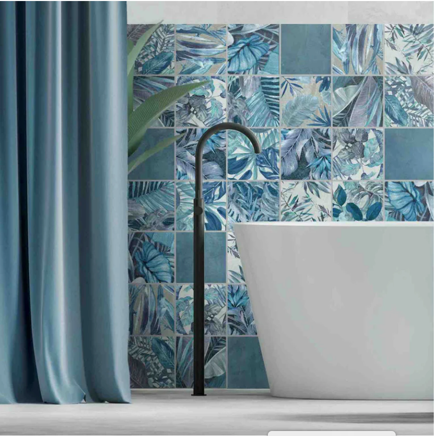 Floral Porcelain Tile Collection for Floosr and Walls