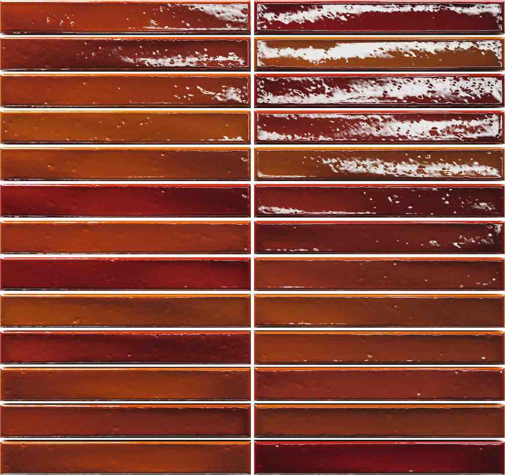 Watercolour Stick Mosaic Tile Royal Jelly | Mineral Tiles