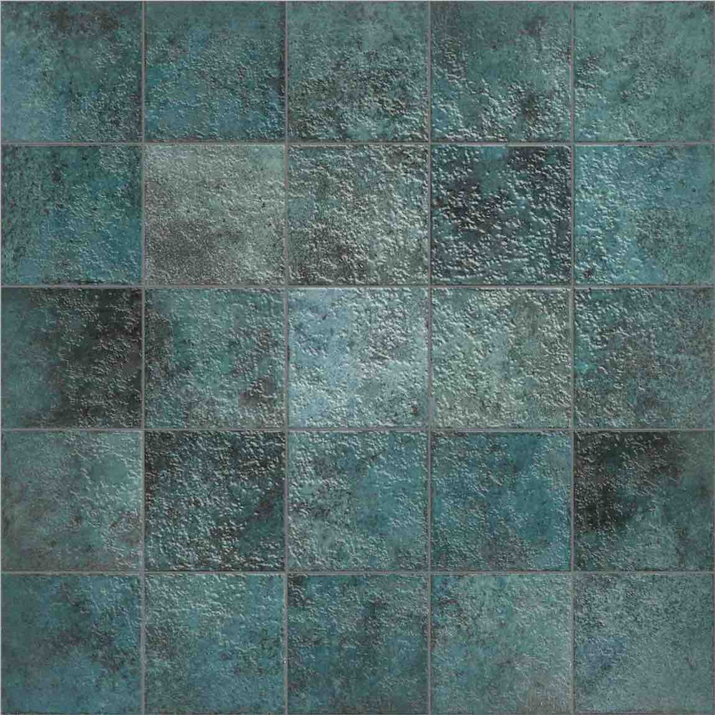 Papeete Turquoise Pool Tile 6x6 Bright | Mineral Tiles
