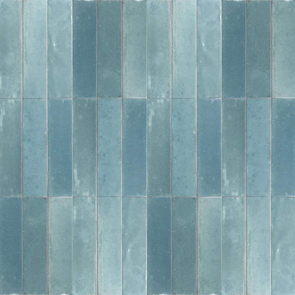 Zellij Distressed Subway Tile Aqua 2.8x11 | Mineral Tiles