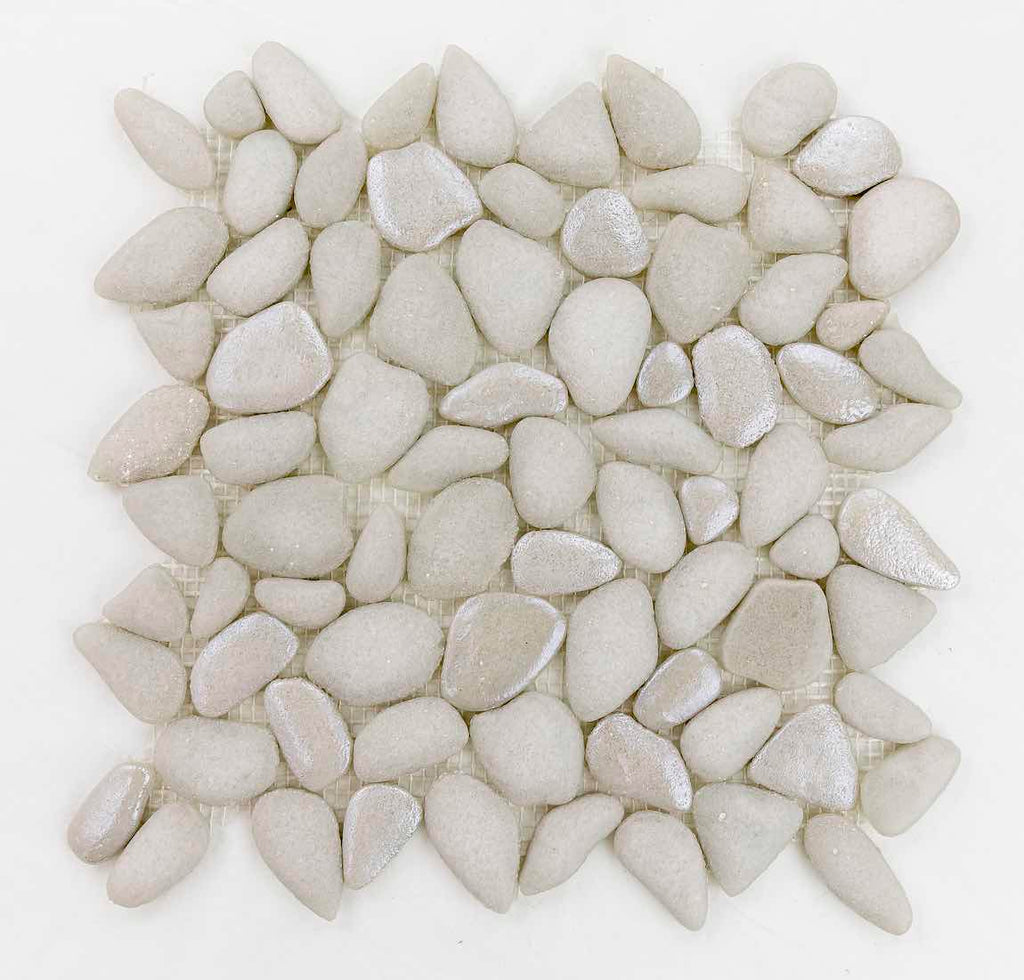 Glass Pebble Mosaic Tile Greek Island for Pools, Spas, and Showers