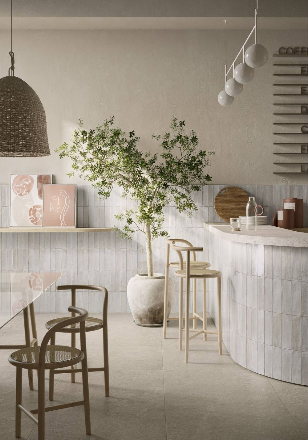 Magnolia Distressed Subway Tile Bianco 2.5x9.5