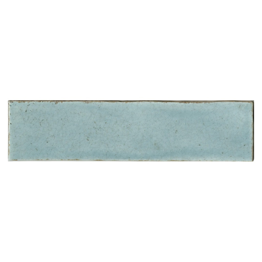 Subway Crackled Aqua Ceramic Tile 3x12 Glossy