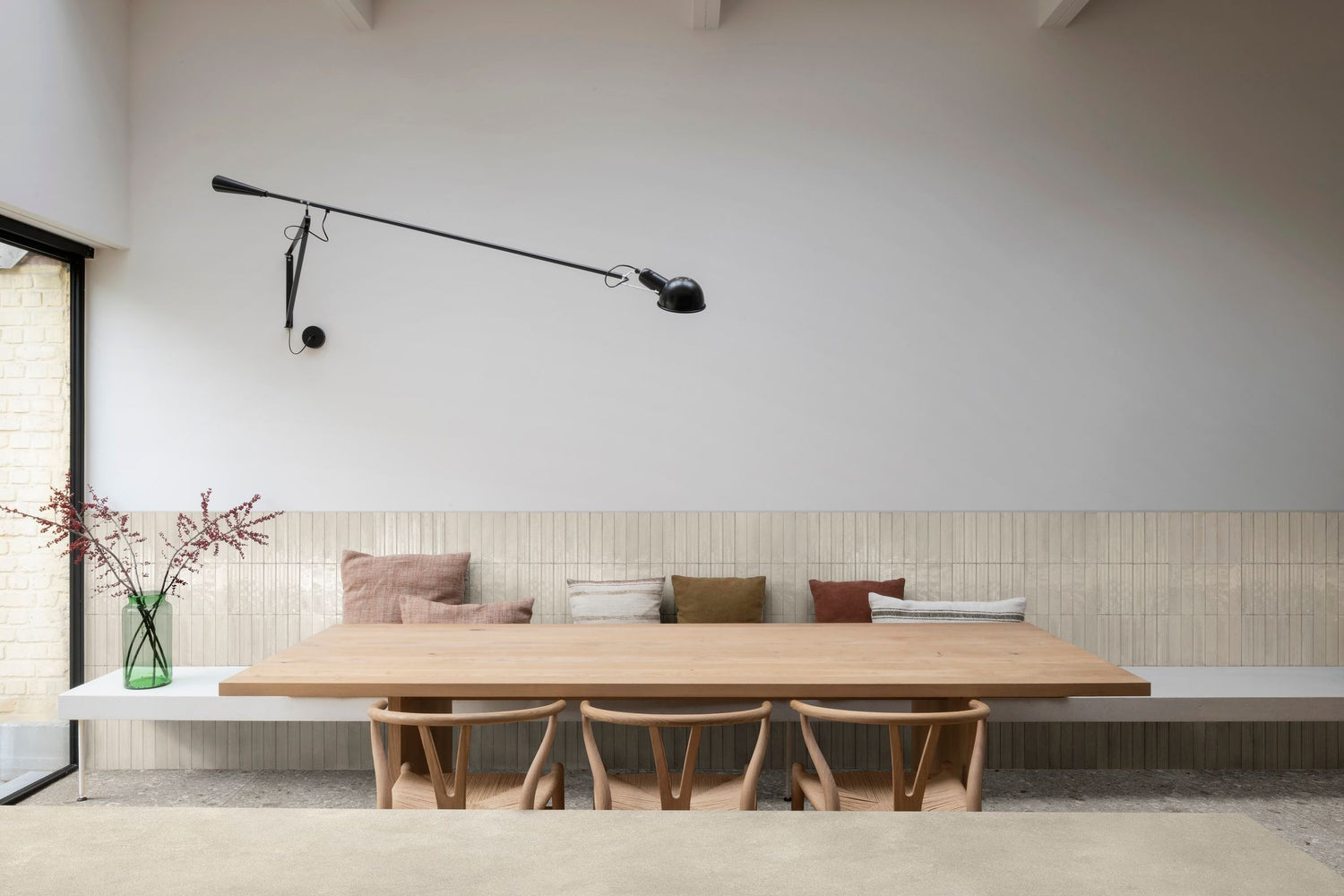 Magnolia Distressed Subway Tile Linen 2.5x9.5