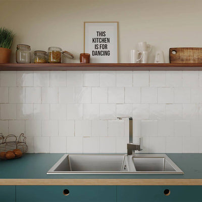 Zellij Distressed Porcelain Tile Cloud 6x6 | Mineral Tiles