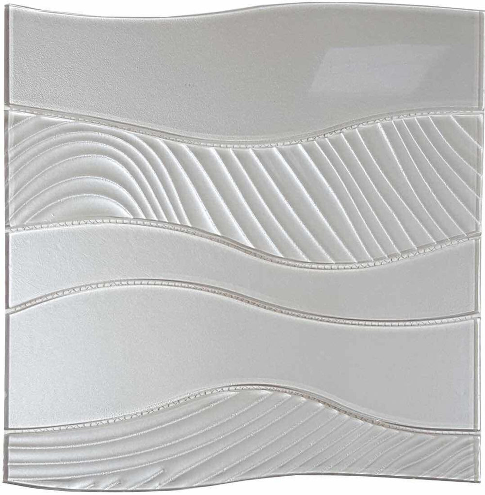 Glass Tile Wave Metallic Almond | Mineral Tiles