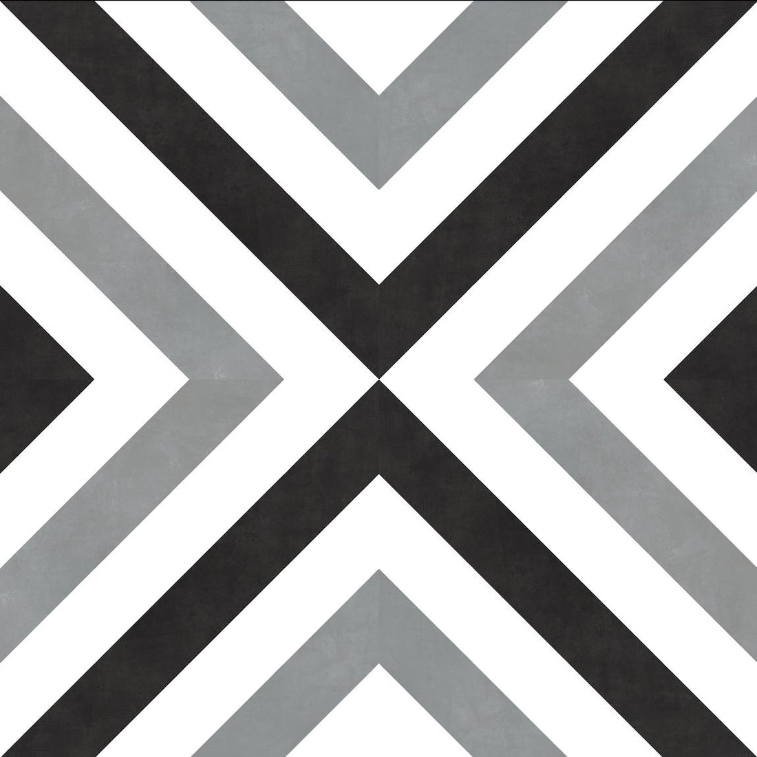 Patterned Gres Stoneware Tile Stripes 8x8 | Mineral Tiles