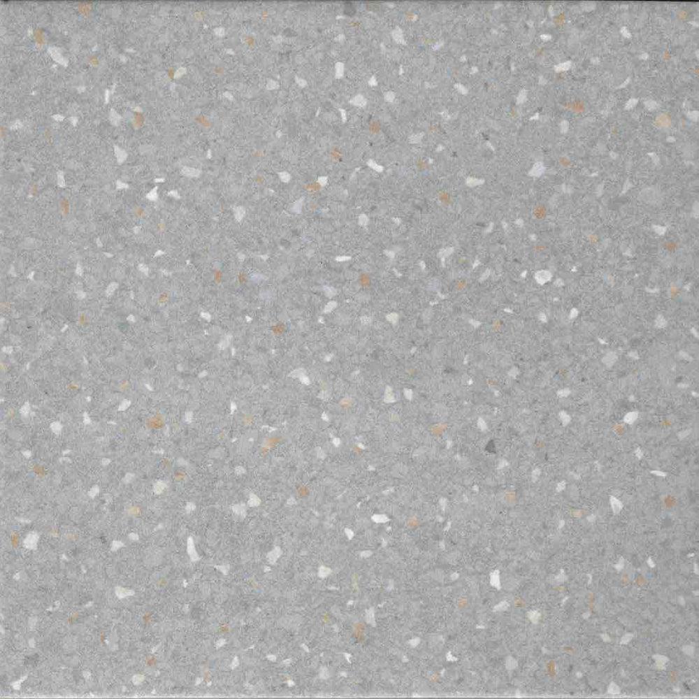 Terrazzo Style Gres Stoneware Tile Grey 8x8 | Mineral Tiles