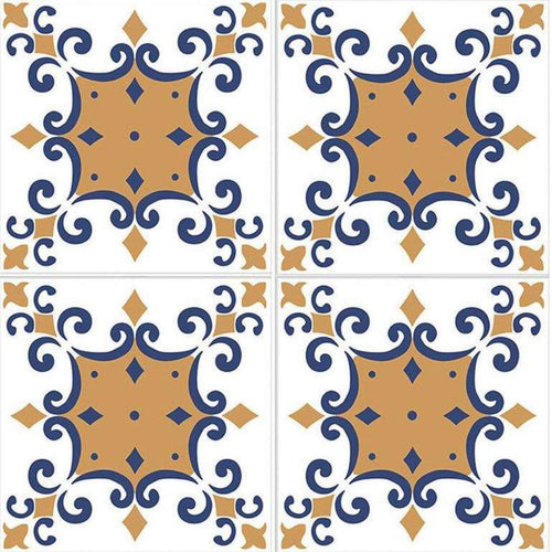 Basque Patterned Porcelain Tile 6x6 | Mineral Tiles