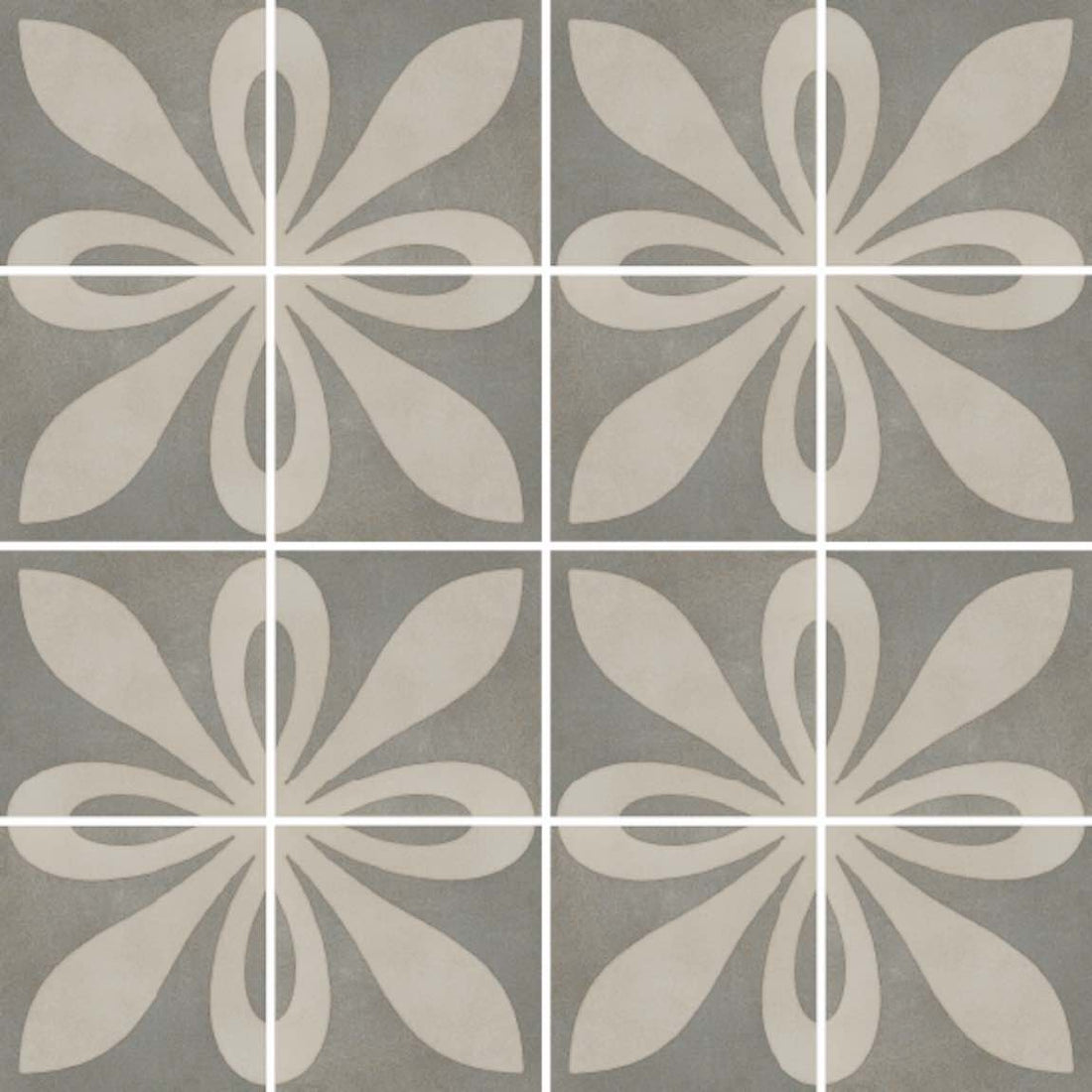 Patterned Porcelain Tile Cement One 8x8 Rectified Matte Finish