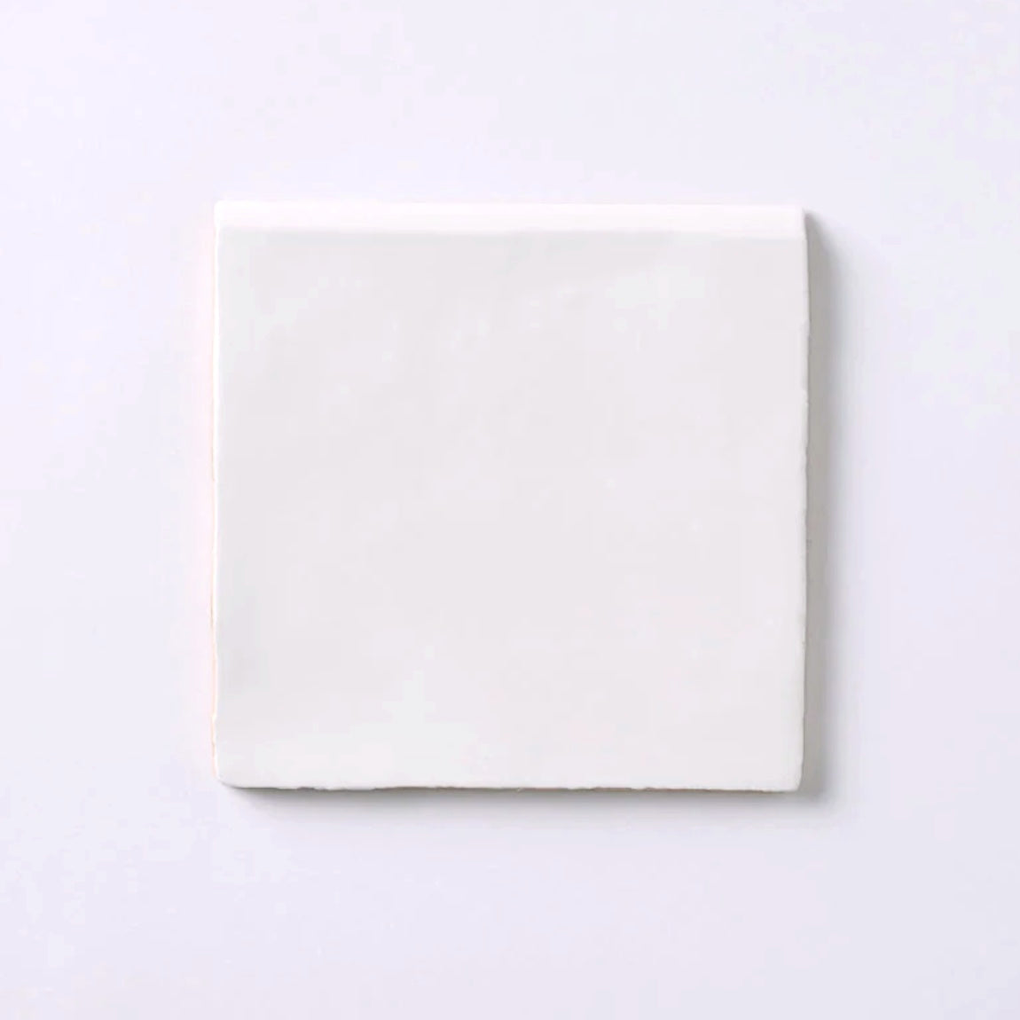 Coastal White 5x5 Bullnose Ceramic Tile | Mineral Tiles