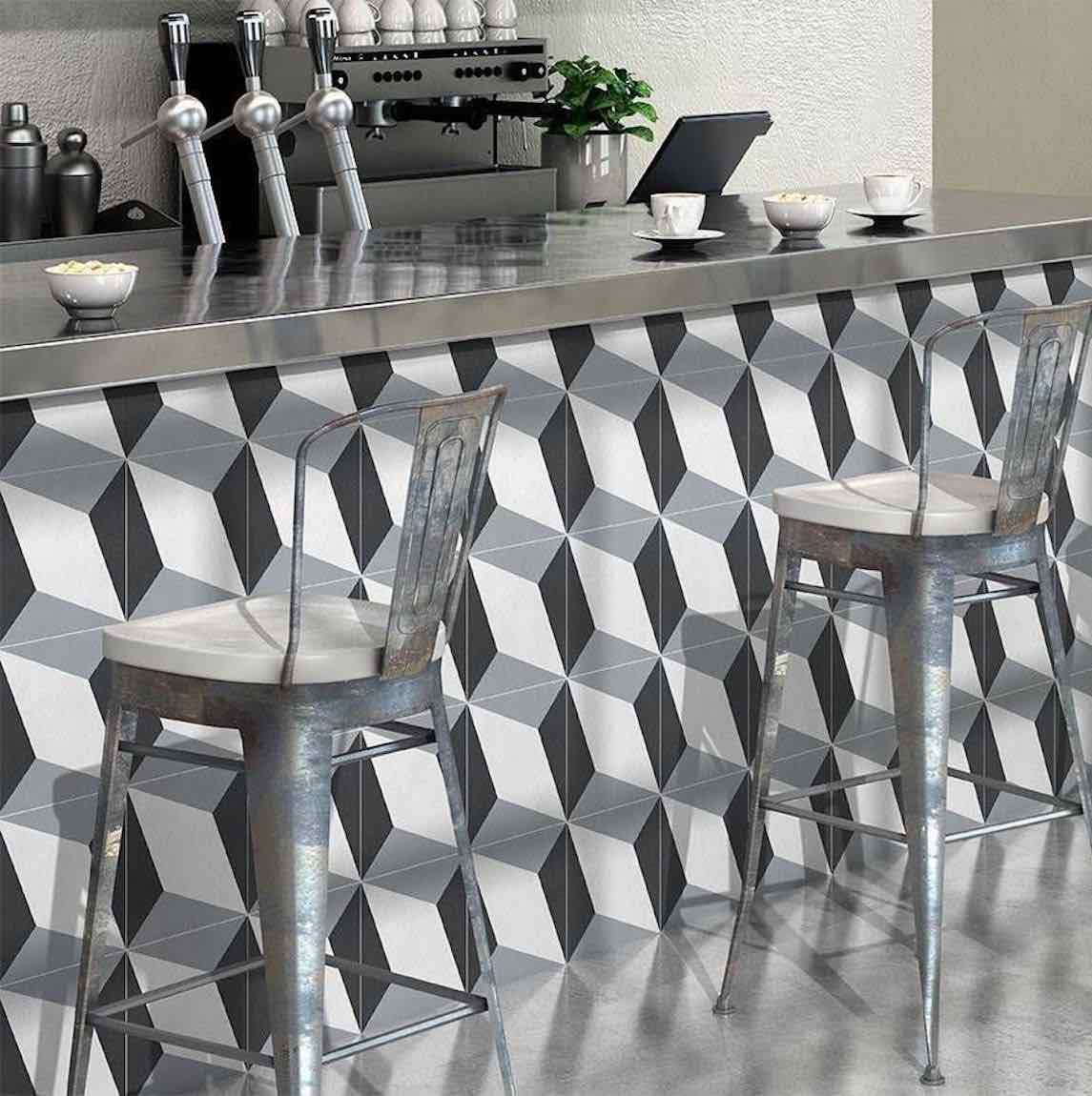 Patterned Porcelain Tile Form 8x8 | Mineral Tiles