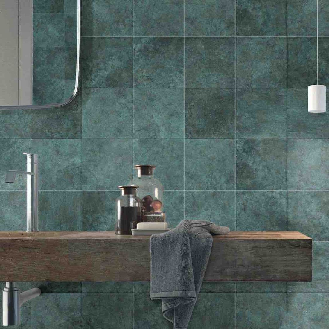 Atol Porcelain Pool Tile Jade 6x6 | Mineral Tiles