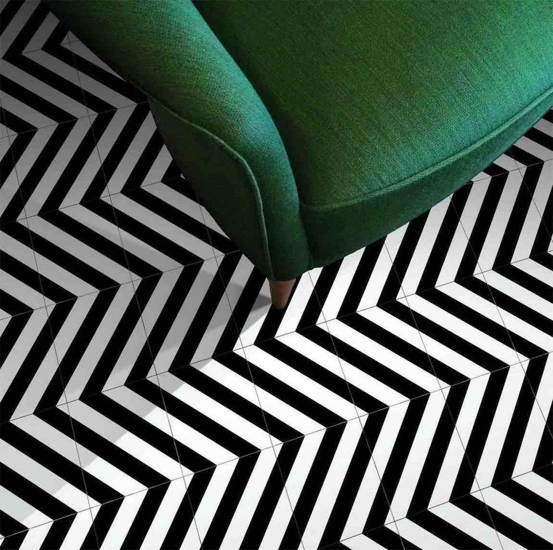 Patterned Porcelain Tile Linear 8x8 | Mineral Tiles