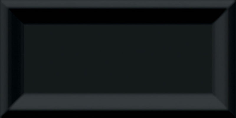 Subway Tile 3x6 Reverse Inverted Bevel Matte Black