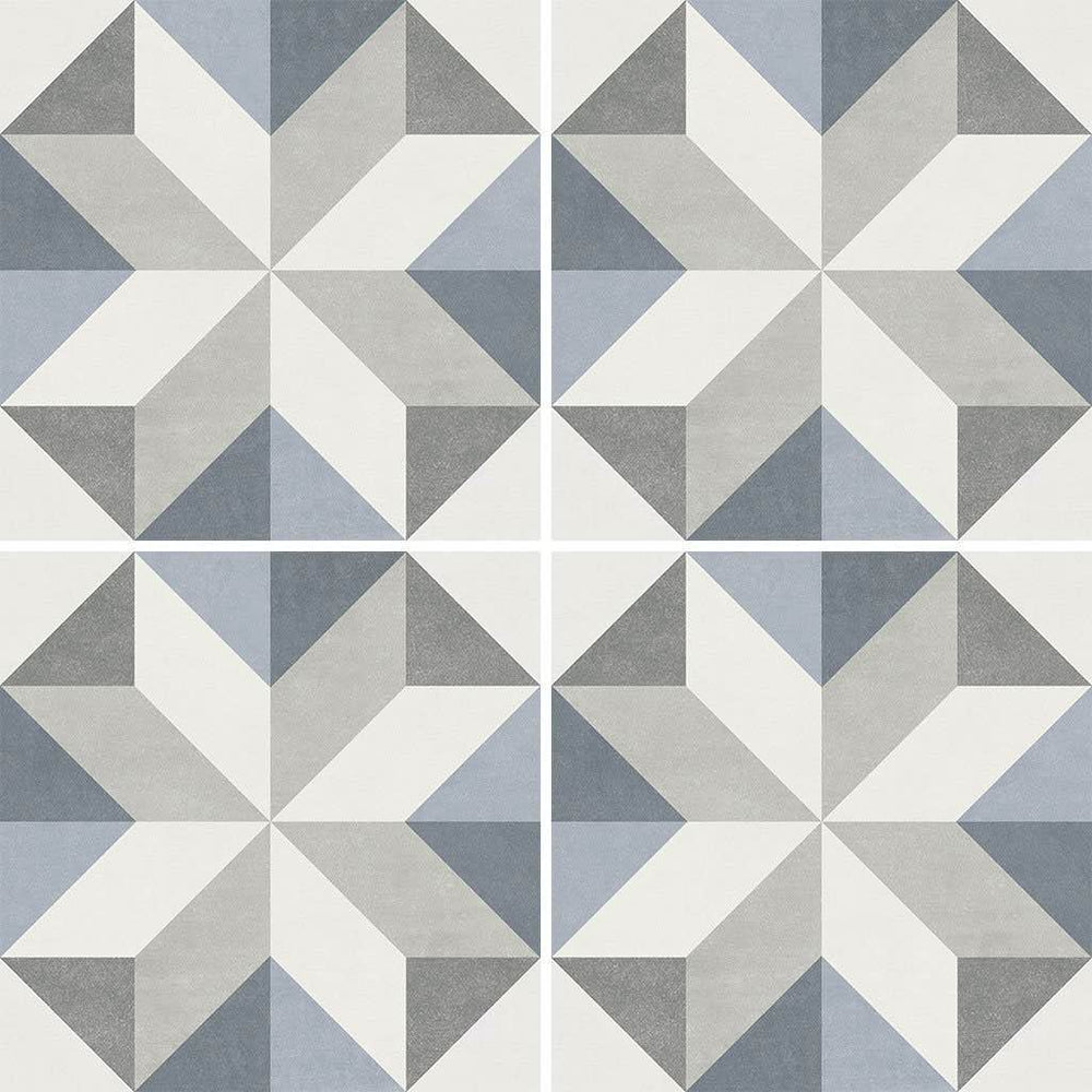 Miami Patterns Star Porcelain Pool Tile 6''x6''