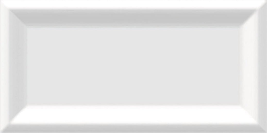 Subway Tile 3x6 Reverse Inverted Bevel Glossy White