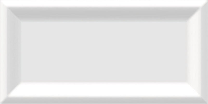 Subway Tile 3x6 Reverse Inverted Bevel Glossy White