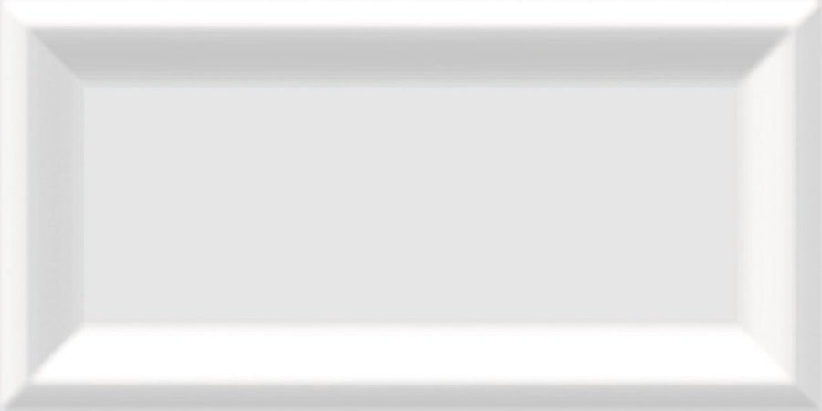 Subway Tile 3x6 Reverse Inverted Bevel Glossy White