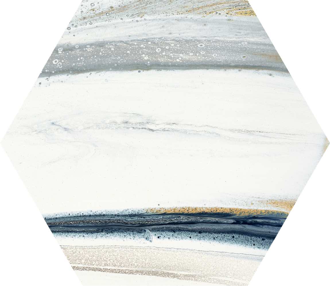 Studio Hexagon Sunset Porcelain Tile 9x10 | Mineral Tiles