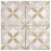 Vintage Patterned Tile Monarch Beige 9x9 | Mineral Tiles