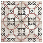 Vintage Patterned Tile Monarch Red 6x6 | Mineral Tiles