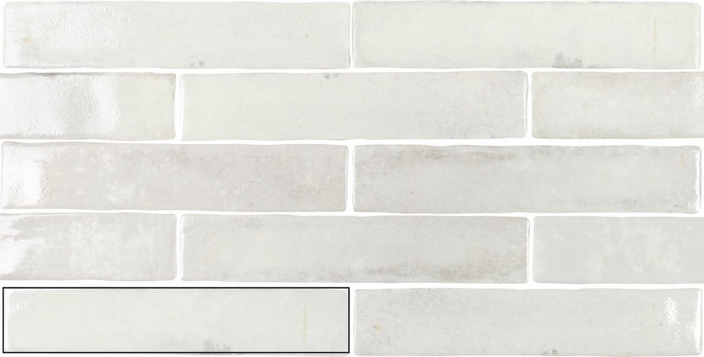 Southern Subway Tile 2x10 Washed White for Kitchen and Bathroom