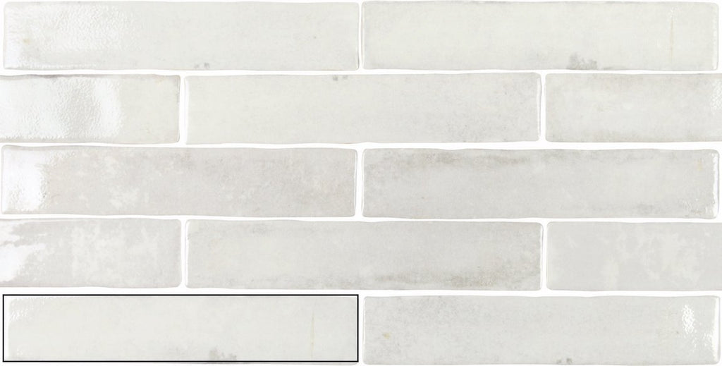 Southern Subway Tile 2x10 Washed White for Kitchen and Bathroom