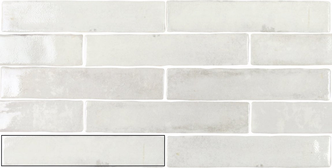 Southern Subway Tile 2x10 Washed White for Kitchen and Bathroom