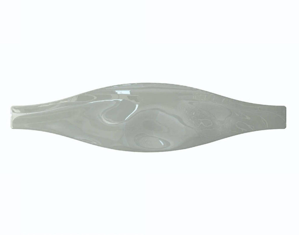 Wave Wall Tile Glossy Grey 3x12 | Mineral Tiles