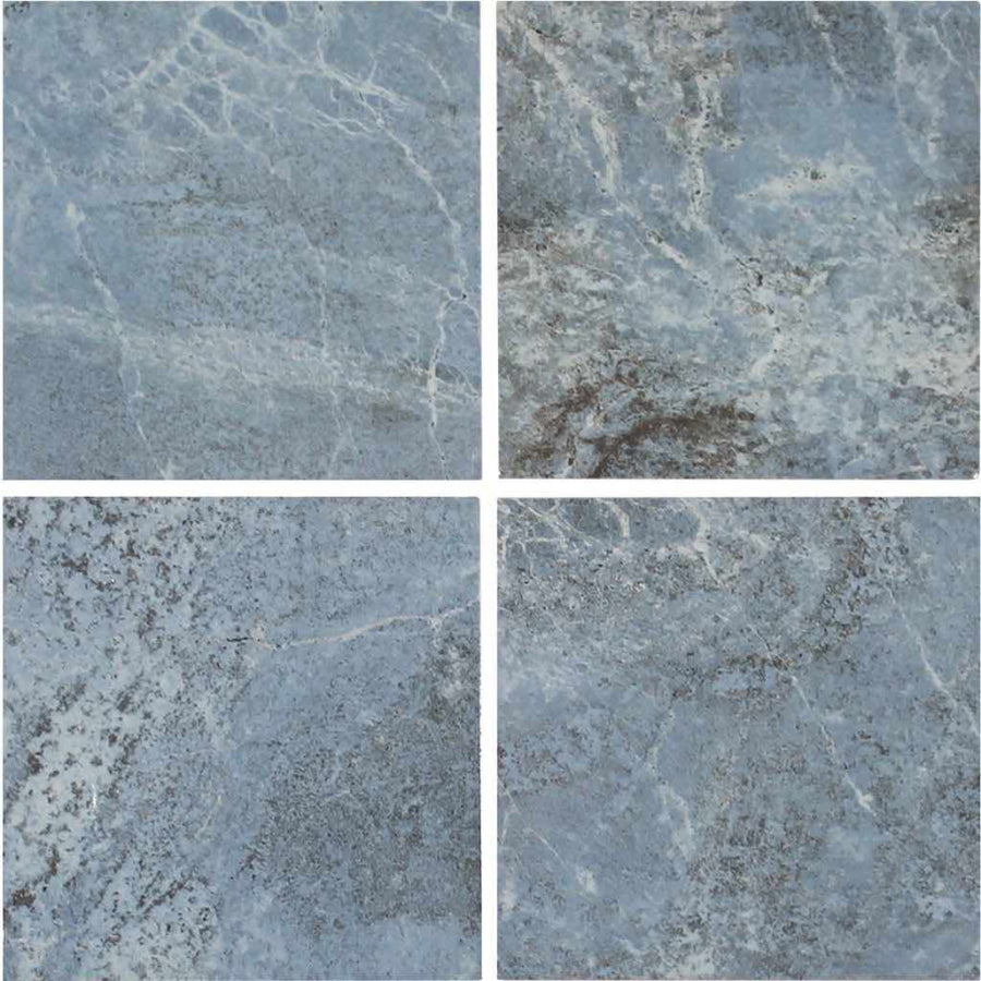 Waves Aqua Porcelain Pool Tile 6x6 | Mineral Tiles