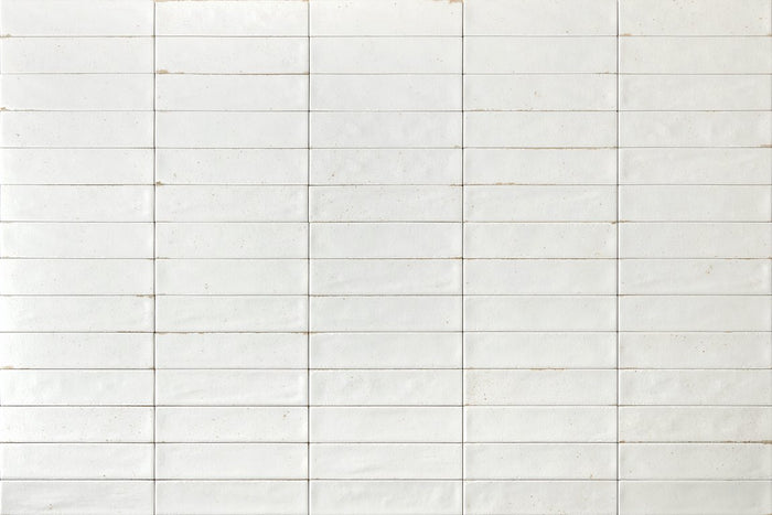 Matte White Subway Tile 2x10 | Porcelain Distressed Style